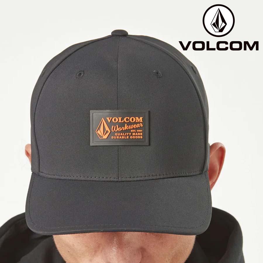 VOLCOM 正規品 ボルコム FLEXFIT DELTA メンズ キャップ CAP 帽子 D5502200 WORKWEAR HAT ロゴ ...