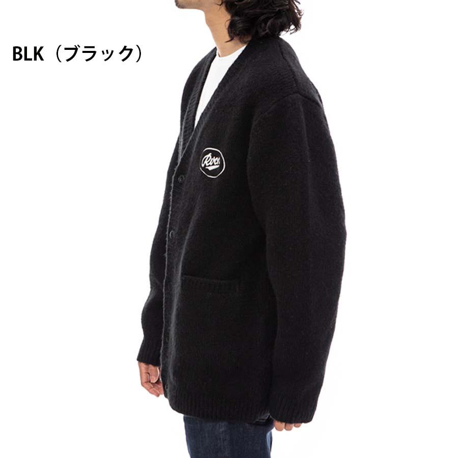RVCA 正規品 ルーカ メンズ カーディガン セーター BC042-092 WORK SCRIPT CARDIGUN ニット ロゴ BC042092 プルオーバー人気 大きめロゴ USサイズ ...