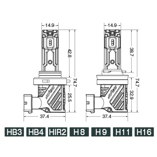 Bellof BELLOF ベロフ LEDヘッド ＆ フォグランプ フォグバルブ プレシャス・レイ Z2 [HB3/4・HIR2・H8/9/11/16] 【6500K】 : エスクリエイト ...