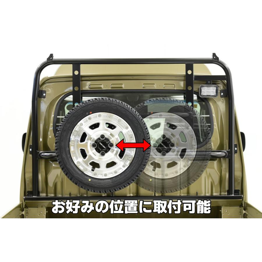 HARD CARGO ハードカーゴ スペアタイヤキャリア HARDCARGOプロスペックガード キャリア ガードパイプ 軽トラック ハイゼット ...