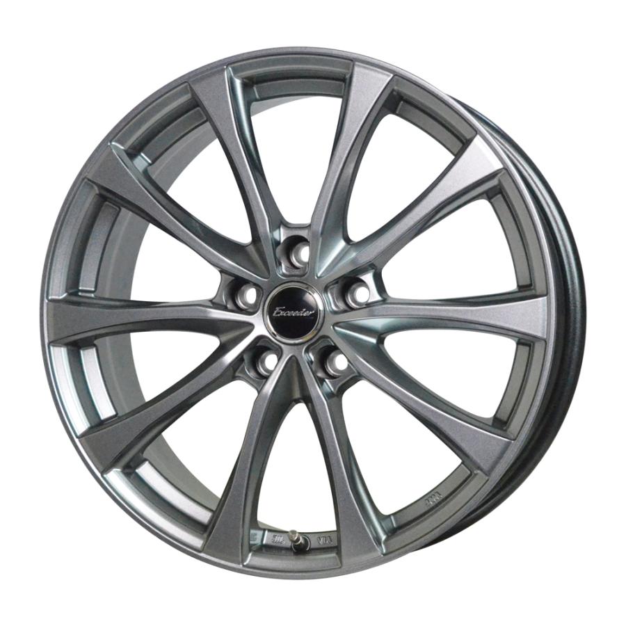 HOT STUFF エクシーダー E07 ホイール1本 17x7.0 +48 114.3 5H(ダークシルバー) : エスクリエイト - 通販 - Yahoo!ショッピング