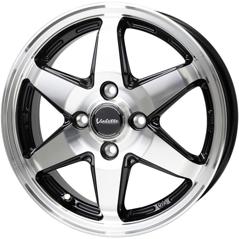 HOT STUFF ヴァレット アンクレイ ホイール1本 15x4.5 +45 100 4H ブラックポリッシュ (BKP) : エスクリエイト - 通販 - Yahoo!ショッピング