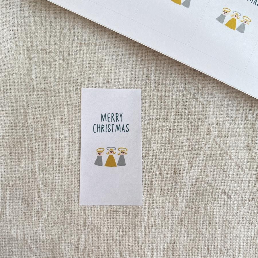 クリスマスシール Merry Christmas エンジェル クリスマスギフト ラッピングに たて 44枚 NO.1539 :1539:se-label - 通販 - Yahoo!ショッピング