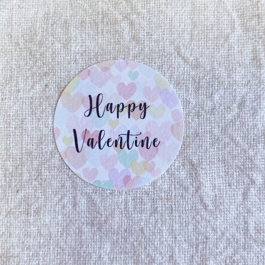 バレンタインシール HAPPY VALENTINE ハート ラッピングに 3cm丸48枚 NO.1572 : se-label - 通販 - Yahoo!ショッピング