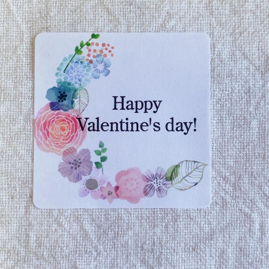 バレンタインシール Valentine 水彩花 ラッピングに 4cm正方形24枚 NO.1577 : 1577 : se-label - 通販 - Yahoo!ショッピング