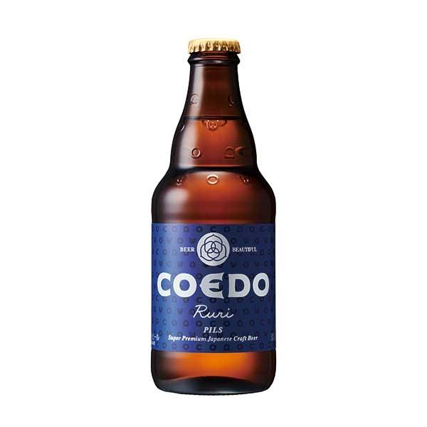 COEDO コエド ビール 瑠璃 -Ruri- ルリ 瓶 333ml x 24本 ケース販売 送料無料 本州のみ 同梱不可 COEDOビール クラフトビール : リカータイム ヤフー店 ...