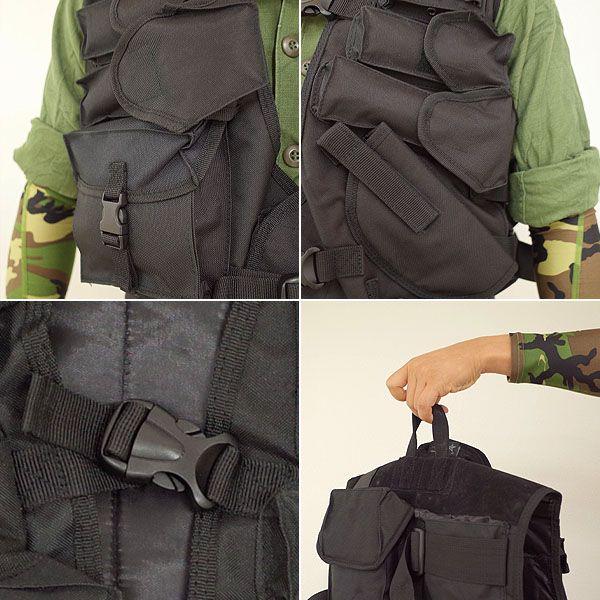 WESTROOPER S-501タクティカルベスト【ブラック】 : ミリタリー百貨シービーズ - 通販 - Yahoo!ショッピング