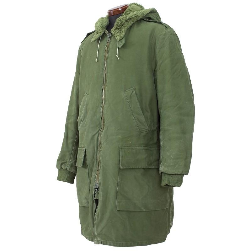 スウェーデン軍 M59コート フロントジッパー オリーブ USED スウェーデン軍 M59コート フロントジッパー オリーブ USED