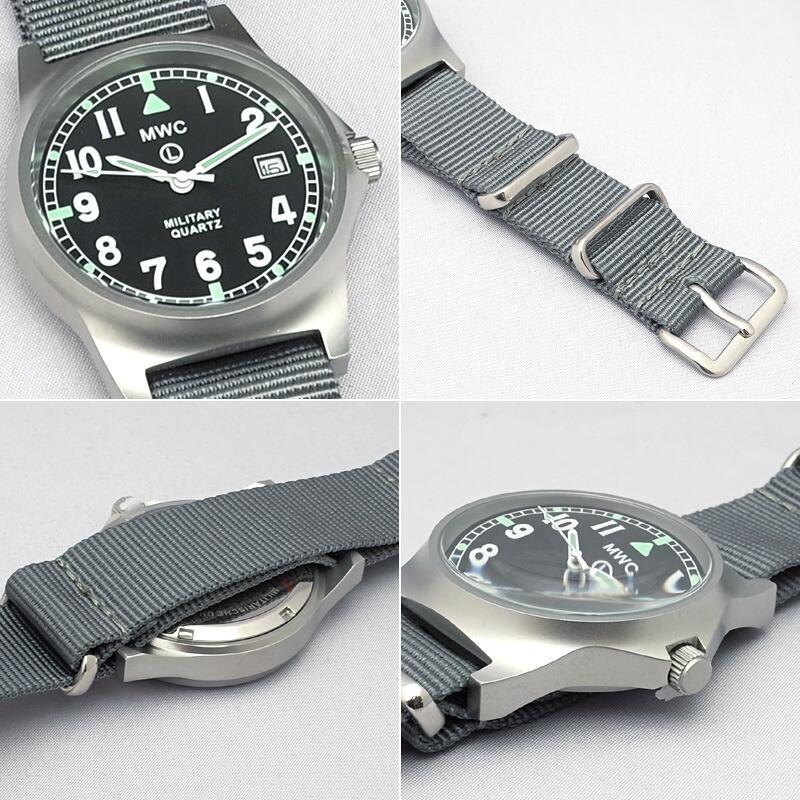 MWC ミリタリーウォッチカンパニー G10LM/GS G10ウォッチ 5気圧防水 ステンレススチールミリタリーウォッチ 日付表示付き腕時計 G10WATCH NATOストラップ ...