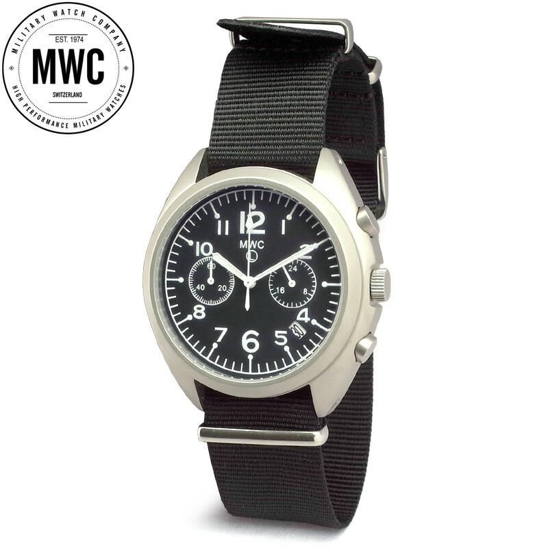 MWC ミリタリーウォッチカンパニー CHR/66-4/Q 5気圧防水 クロノグラフ パイロット ミリタリーウォッチ 腕時計 リストウォッチ NATOストラップ グレー 防水 : ミリタリー ...