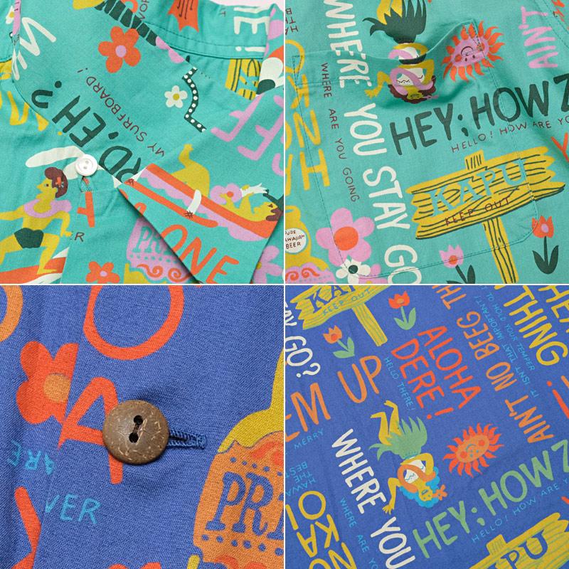 SUNSURF サンサーフ #SS39097 半袖 コットンカンブリック オープンシャツ『HALE SWEET HALE』 メンズ 男性 ...