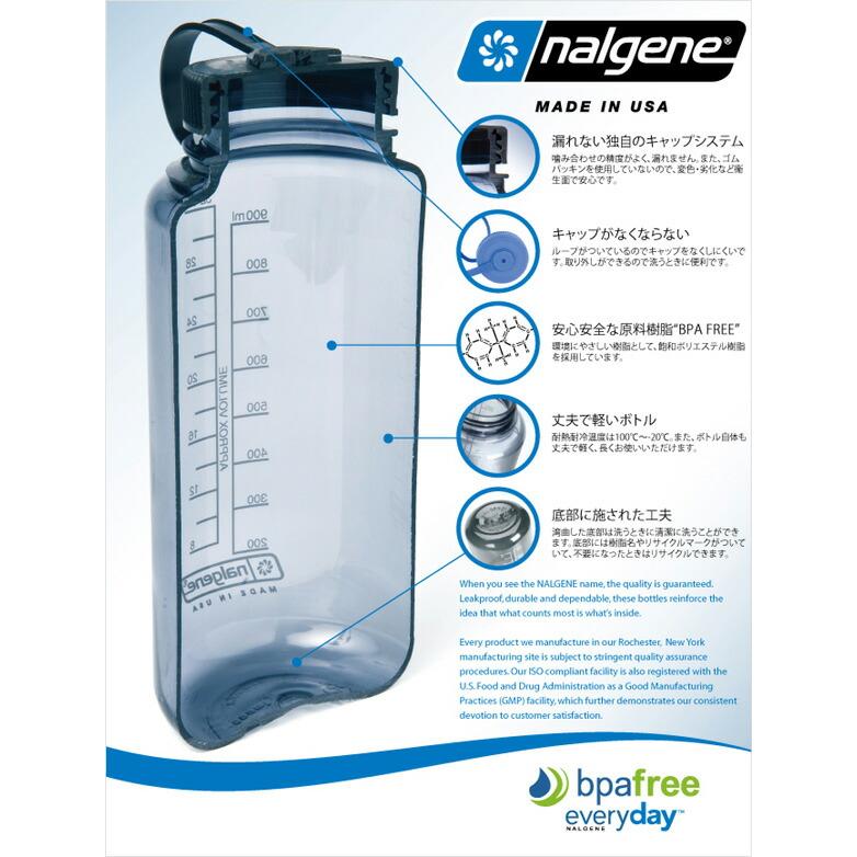 NALGENE（ナルゲン） 広口1.5L Tritan Renew トライタンボトル 水筒 1500ml プラスチックボトル マグボトル ウォーターボトル 密閉 : ミリタリー百貨シービーズ ...