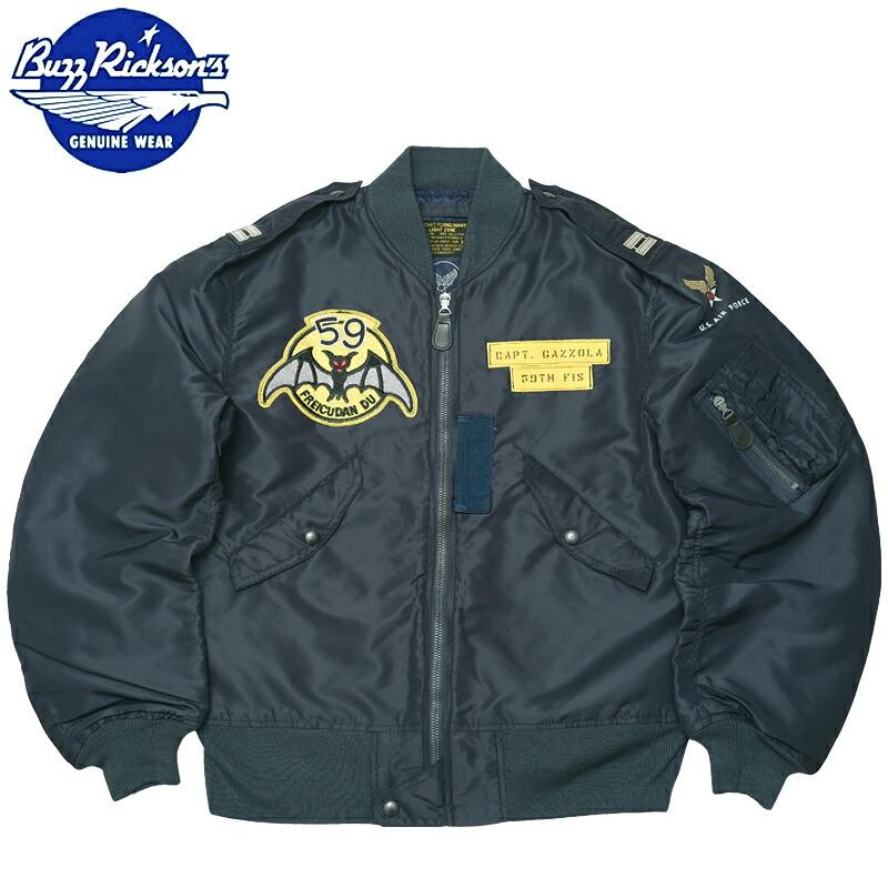 BUZZ RICKSON'S バズリクソンズ #BR15561 L-2A フライトジャケットSUPERIOR TOGS CORP. 『59th FTR.INTCP.SQ.』 L2A ブルゾン ...