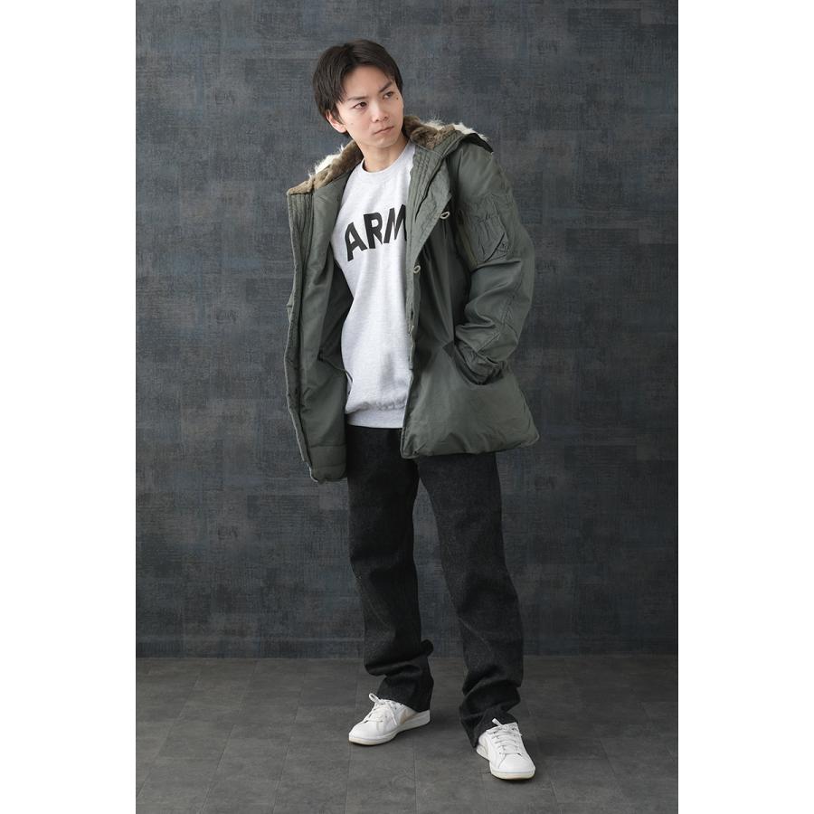 米軍 N-3B フライトジャケット 80年代 デッドストック ZJP535NN アメリカ軍 GI US N3B 中綿入り コールドウェザーパーカー グランドクルー コート フード付き ...