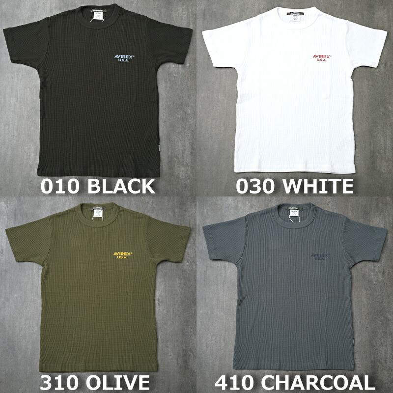 AVIREX 1点ならメール便可 アビレックス #7835134021 半袖 ミニワッフル Tシャツメンズ 男性 トップス ティーシャツ ミリタリー アヴィレックス 夏 : ミリタリー百貨シー ...