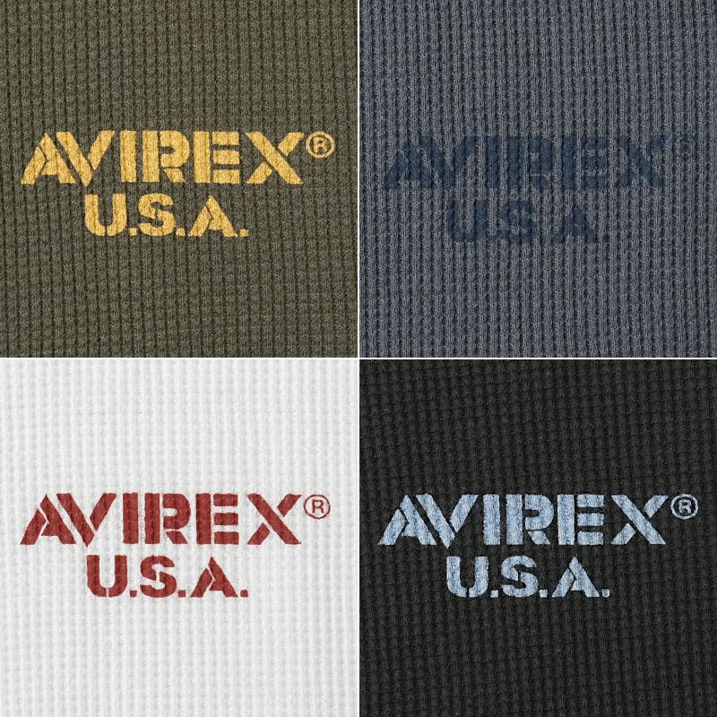 AVIREX 1点ならメール便可 アビレックス #7835134021 半袖 ミニワッフル Tシャツメンズ 男性 トップス ティーシャツ ミリタリー アヴィレックス 夏 : ミリタリー百貨シー ...