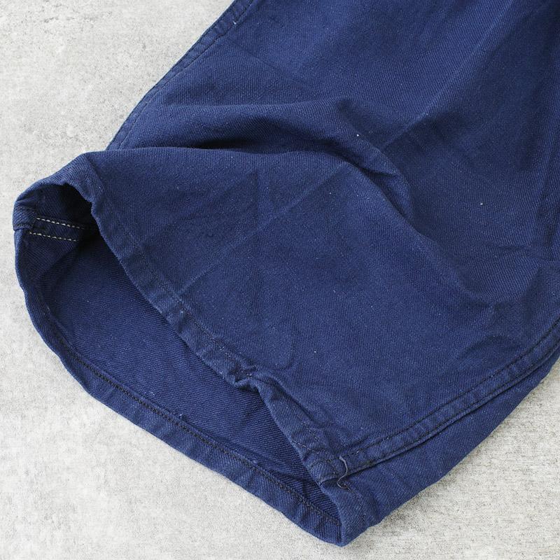 スウェーデン軍 メカニック ワークパンツ コットンツイル ネイビー 2ポケット アルミボタン USED PP493UN SWD ワイドパンツ ...