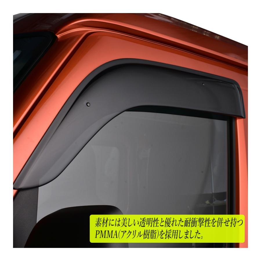 ハイゼットカーゴ S700 / S710 ドアバイザー スモークタイプ 3M社両面テープ施工済み 固定金具 : SeaCross Yahoo!ショッピング店 - 通販 - Yahoo!ショッピング