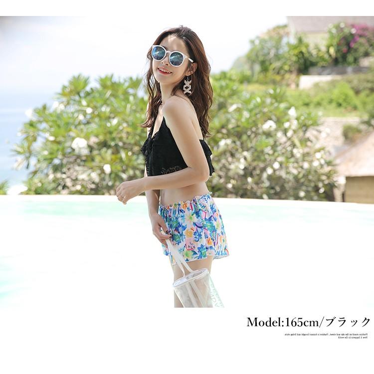 (パケット便送料無料)JOCELYN レースカバーTOP・ムジ×フラワービキニ3点セット（レディース水着）8302 : Sealass ...