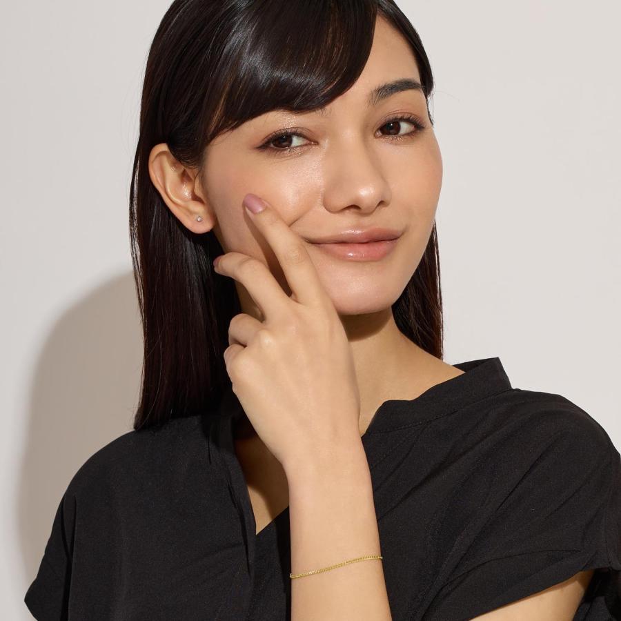 ブレスレット チェーン レディース メンズ 18金 ゴールド K18 喜平 幅1.6mm 約1.88g 最大17cm LPUC ララクリスティー : lb97-0014-yg-17 ...