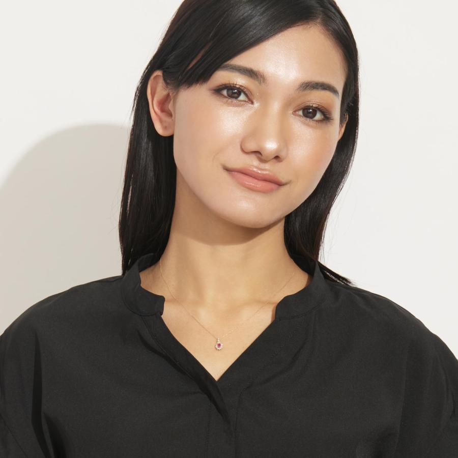 LARA Christie ネックレス レディース 18金 プラチナ ダイヤモンド 計0.17ct ルビー 0.2ct PT900 ゴールド K18 LPUC ララクリスティー : シアーズ ...