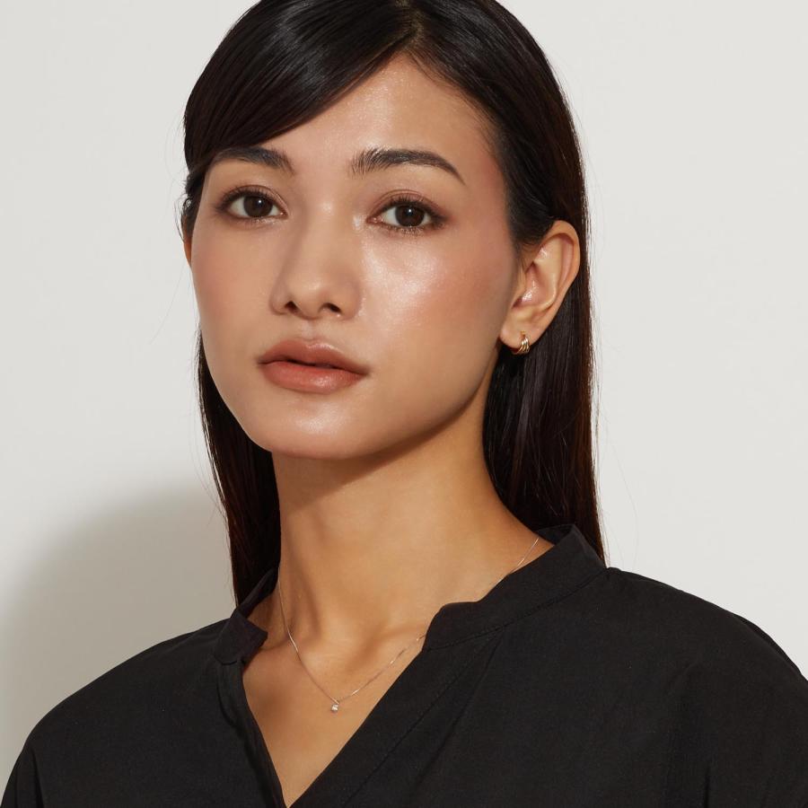 ネックレス レディース 18金 プラチナ ダイヤモンド 鑑別書付 0.1ct Dカラー SIクラス PT900 ゴールド K18 LPUC ララクリスティー : lp56-0028 ...