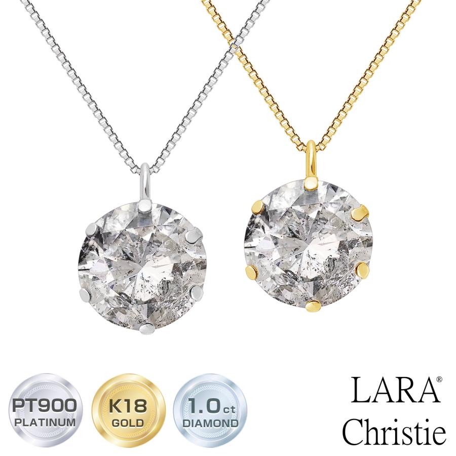LARA Christie ネックレス レディース 18金 プラチナ ダイヤ ダイヤモンド 鑑別カード付 1.0ct PT900 ゴールド K18 LPUC ララクリスティー : シアーズ公式 ...