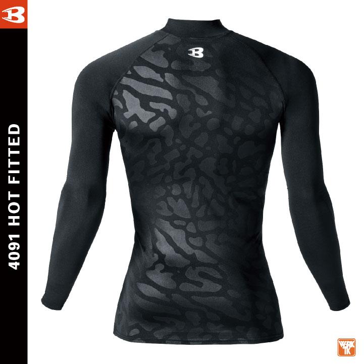 BURTLE (2025年新色)バートル 長袖 ストレッチ インナー 秋冬 裏起毛 インナーシャツ 仕事服 作業着 おしゃれ かっこいい (ネコポス) (即日出荷) bt-4091 : 作業着 ...