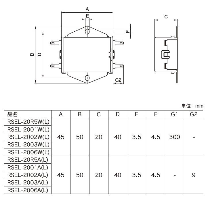 RSEL-2006A TDKラムダ ノイズフィルタ ラグ端子 正規特約店 : エスイーシー - 通販 - Yahoo!ショッピング