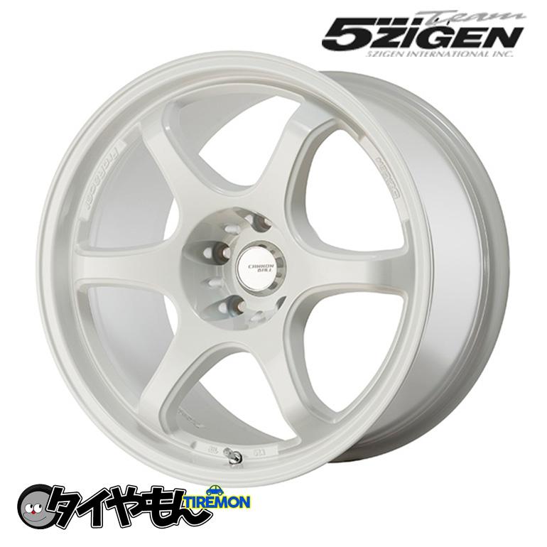 5ZIGEN プロレーサー キャノンボール 15インチ 4H100 7J +35 1本 ホイール ホワイト ハブ径67.1φ 軽量ホイール ...