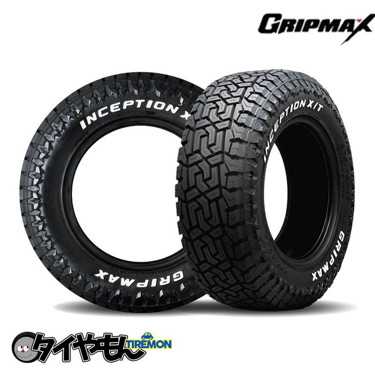 グリップマックス INCEPTION XT 265/60R18 119/116Q RWL レイズドホワイトレター 18インチ 2本セット GRIP MAX インセプションXT ホワイト ...