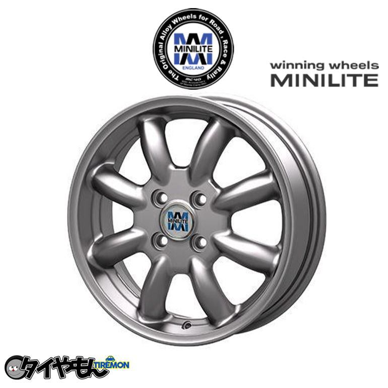 MINILITE ミニライト 14インチ 4H100 4.5J +45 4本セット ホイール SIL 軽自動車 : タイやもん - 通販 - Yahoo!ショッピング