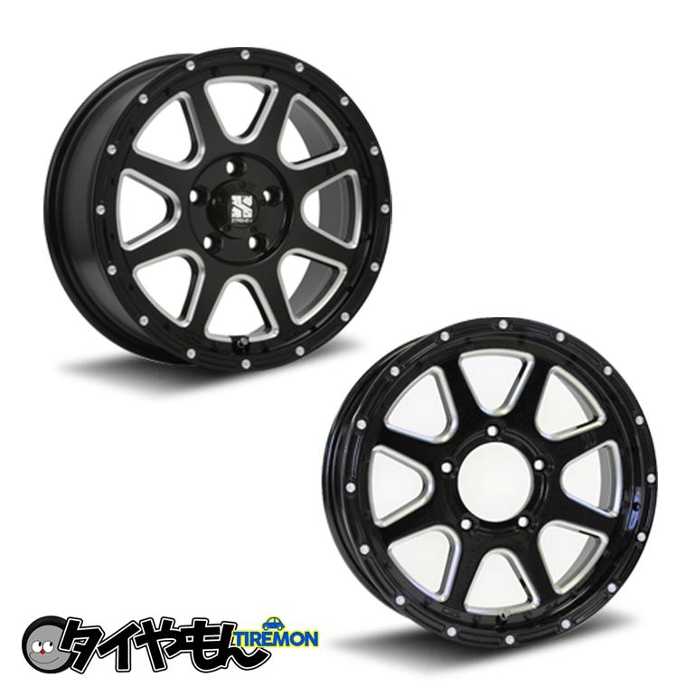MLJ XTREME-J エクストリームジェイ 17インチ 5H127 7.5J +40 4本セット グロスブラックミルド アルミホイール WJ/WHグランドチェロキー : タイやもん ...
