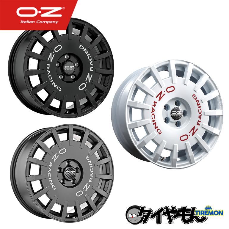 OZ ラリー Sport Rally Racing 18インチ 5H120 7.5J +47 4本セット ホイール ダークグラファイト オー ...