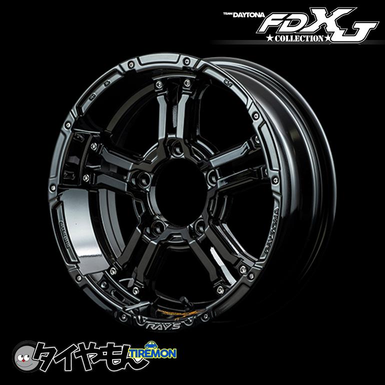 RAYS TEAM DAYTONA FDX-J collection 16インチ 5H139.7 5.5J +0 1本 ホイール ブラック 4wd オフロードスタイル シエラ レイズ デイトナ ...