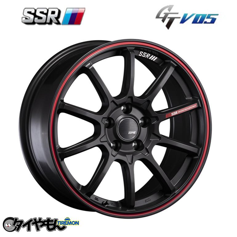 無限 SSR GTV05 16インチ 4H100 6J +45 1本 ホイール フラットブラックレッドライン : タイやもん - 通販 - Yahoo!ショッピング