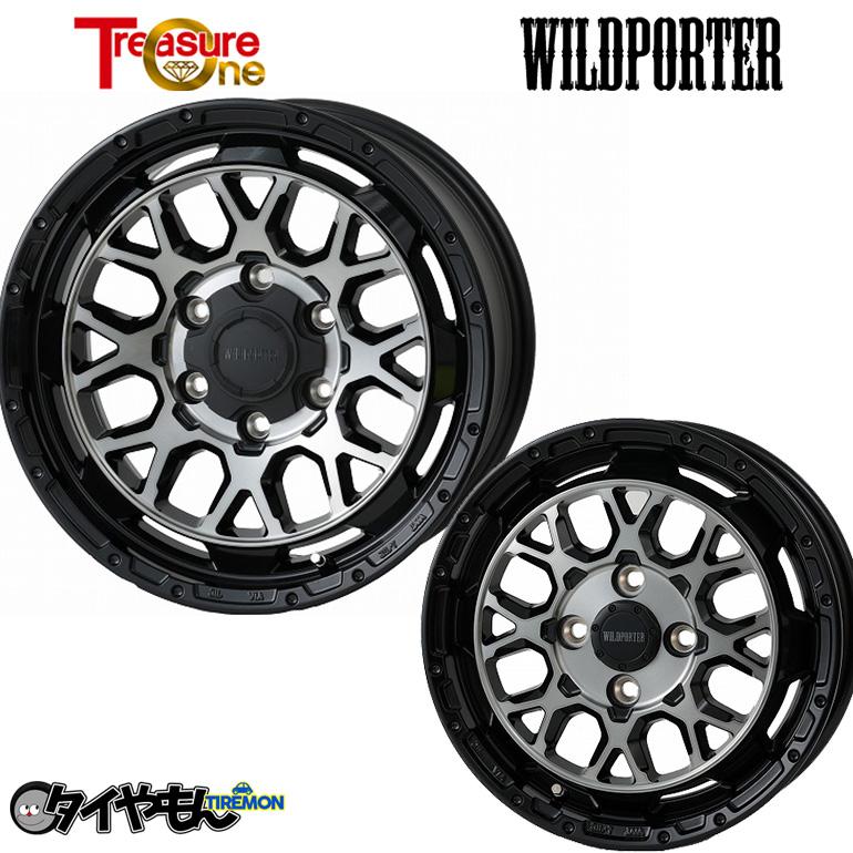 ワイルドポーター ファンク WMC 16インチ 5H139.7 5.5J +20 2本セット ホイール ブラックポリッシュ トレジャーワン ...