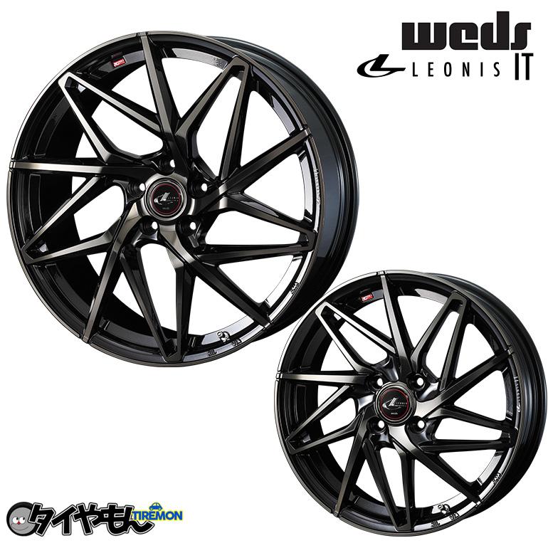 WEDS レオニス IT 17インチ 4H100 6.5J +50 2本セット パールブラック ミラーカット チタントップ アルミホイール ウェッズ : タイやもん - 通販 - Yahoo ...