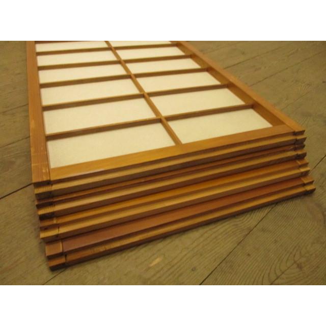 タG178 (2)【H176(176,5・177)cm×W66,5cm】×4枚 シンプルなデザインのレトロな木製障子戸 古民家町屋建具引き戸M下 : secondhand012 - 通販 ...