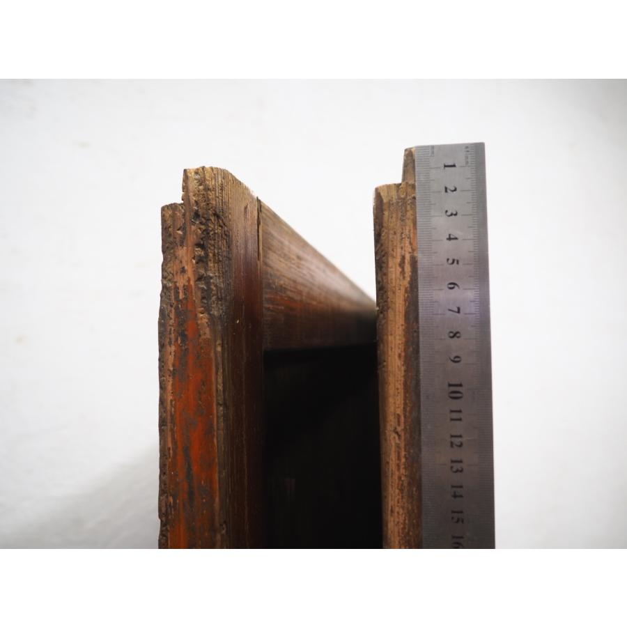 タJ0448 【H177cm×W94,5cm】×2枚 アンティーク 裏障子付き 味わいのある古い木製引き戸 建具 格子戸 板戸 古民家 和室 ...