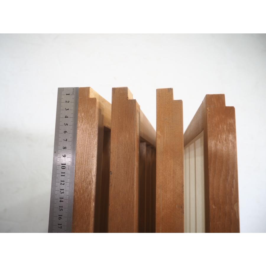 タO0435 (5)【H180,5cm×W84(86,5)cm】×4枚 アクリル入りの大きい障子戸 建具 引き戸 和室 古民家 居酒屋 旅館 ホテル リフォームN松 ...