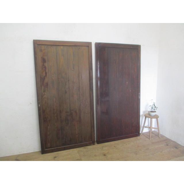 タO413 【H177cm×W90,5cm】×2枚 アンティーク レトロな味わいの古い木製引き戸 建具 板戸 古民家 町屋M下 : secondhand012 - 通販 - Yahoo!ショッピング