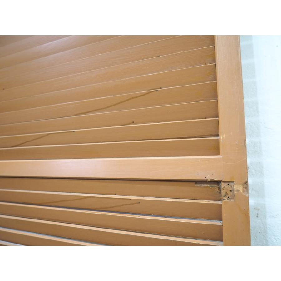 タQ0508 (2)【H187cm×W93,5cm】 素敵なルーバーデザインの大きい木製引き戸 建具 板戸 サッシ 中古住宅 建材 レトロ ビンテージM松 : secondhand012 ...