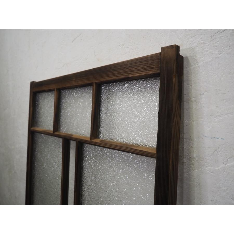 タT0009 (4)【H126cm×W70,5cm】 アンティーク ダイヤガラス入りの古い木枠引き戸 建具 ガラス戸 窓 サッシ レトロ 大正ロマンL下 : secondhand012 ...