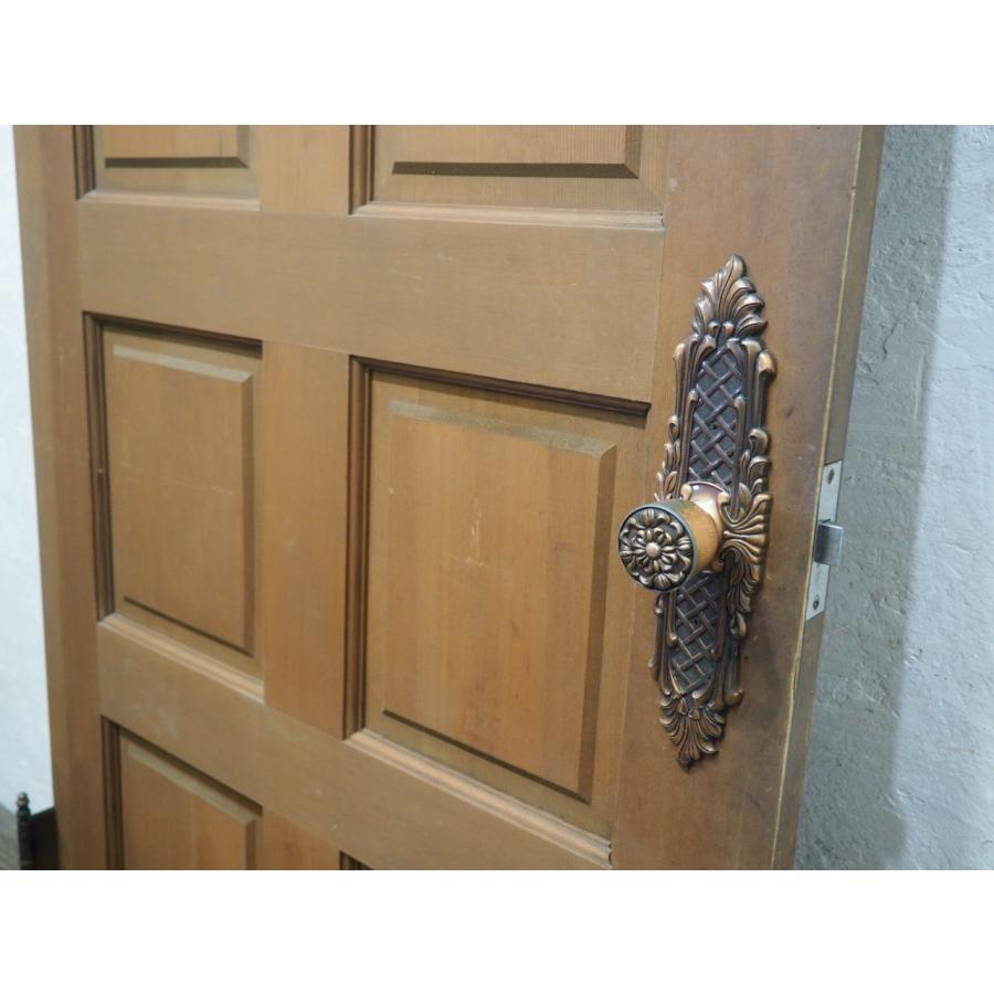 タT0537 【H182,5cm×W81,5cm】 しっかりとした大きい木製ドア 大型 建具 洋館 玄関戸 中古住宅 リフォーム レトロ ビンテージM下 : secondhand012 ...