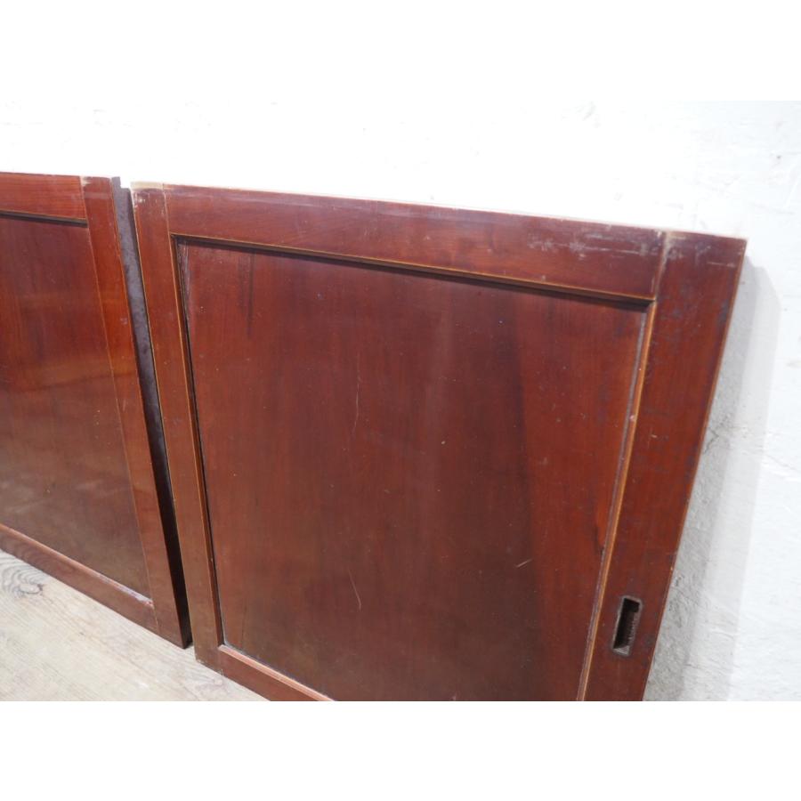 ユU0047 【H63cm×W56,5cm】× 2枚 アンティーク 欅の一枚板の古い木製引き戸 けやき 古建具 板戸 サッシ 素材 シート レトロA下 : secondhand012 - 通販 ...