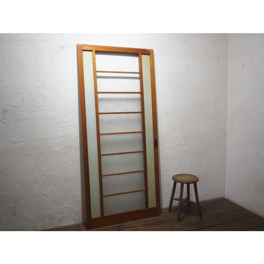 タU0803 (3)【H176cm×W79cm】 昭和レトロ 希少デザインの古い木枠引き戸 古建具 ガラス戸 サッシ 和モダン ビンテージM松 : secondhand012 - 通販 ...
