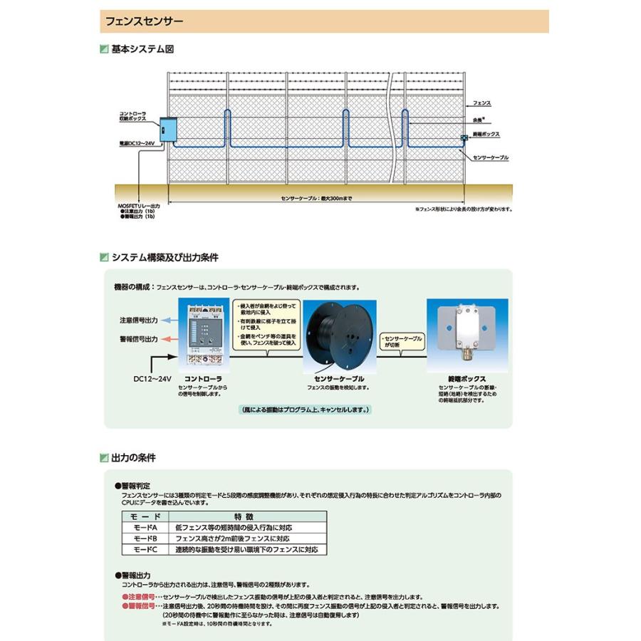 【D7K-100】 フェンスセンサーD7K型(100m用) TAKEX 竹中エンジニアリング : 防犯設備のセキュリティストア - 通販 ...