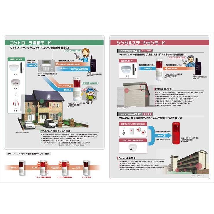 【RXF-25】 サイレン・フラッシュ付き受信機 ホワイト 4周波 TAKEX 竹中エンジニアリング : 防犯設備のセキュリティストア - 通販 - Yahoo!ショッピング