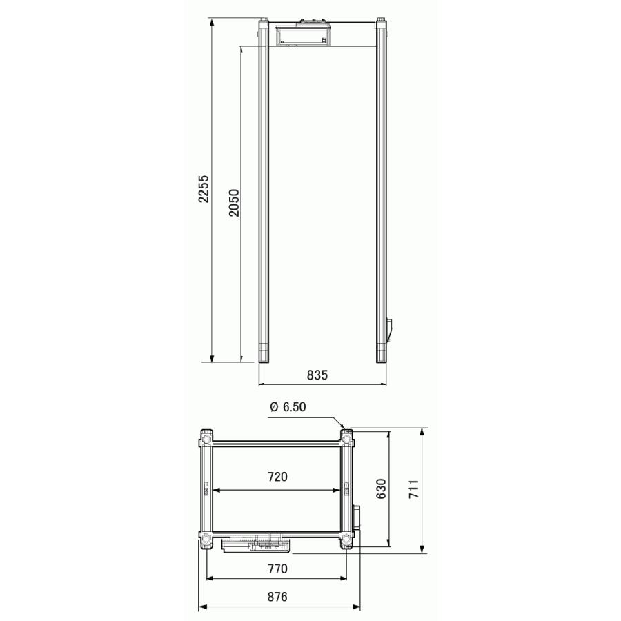 ゲート型金属探知器 CEIAシリーズ/高感度型 SMD601_Plus TAKEX 竹中エンジニアリング : b3673 : 防犯設備の ...